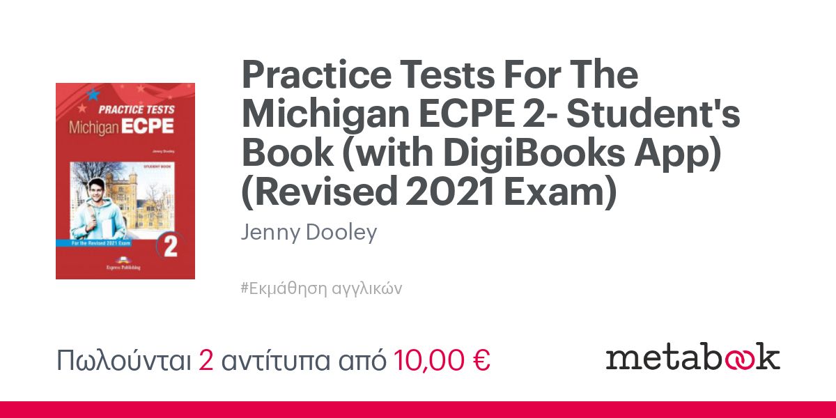 Practice Tests For The Michigan ECPE 2- Student's Book (with DigiBooks ...