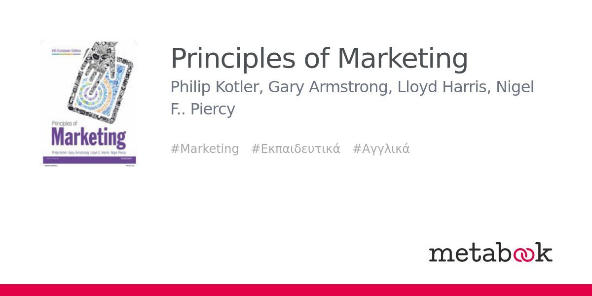 Principles of Marketing: Philip Kotler, Gary Armstrong, Lloyd Harris ...