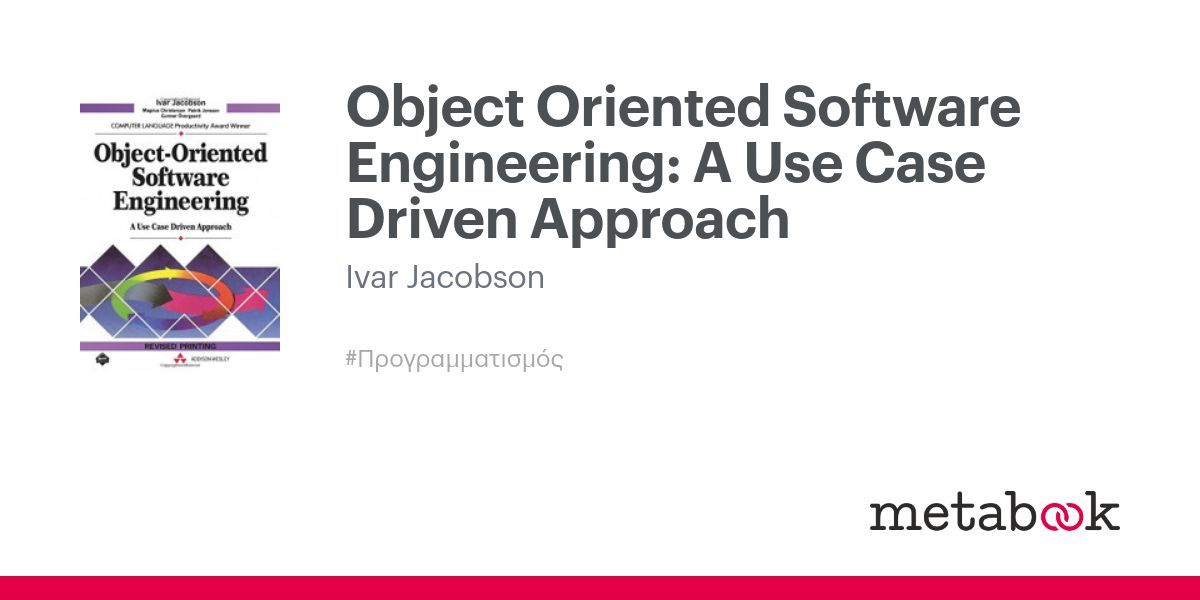 Object Oriented Software Engineering A Use Case Driven Approach Ivar